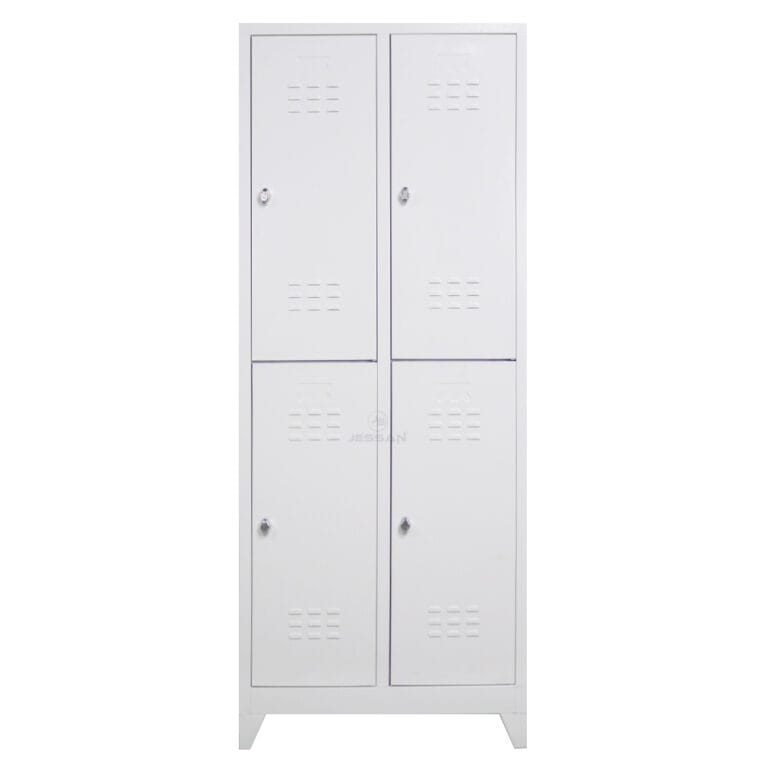 Jessan 4 Doors Metal Locker Storage Cabinet Gray - Jessan Office and ...